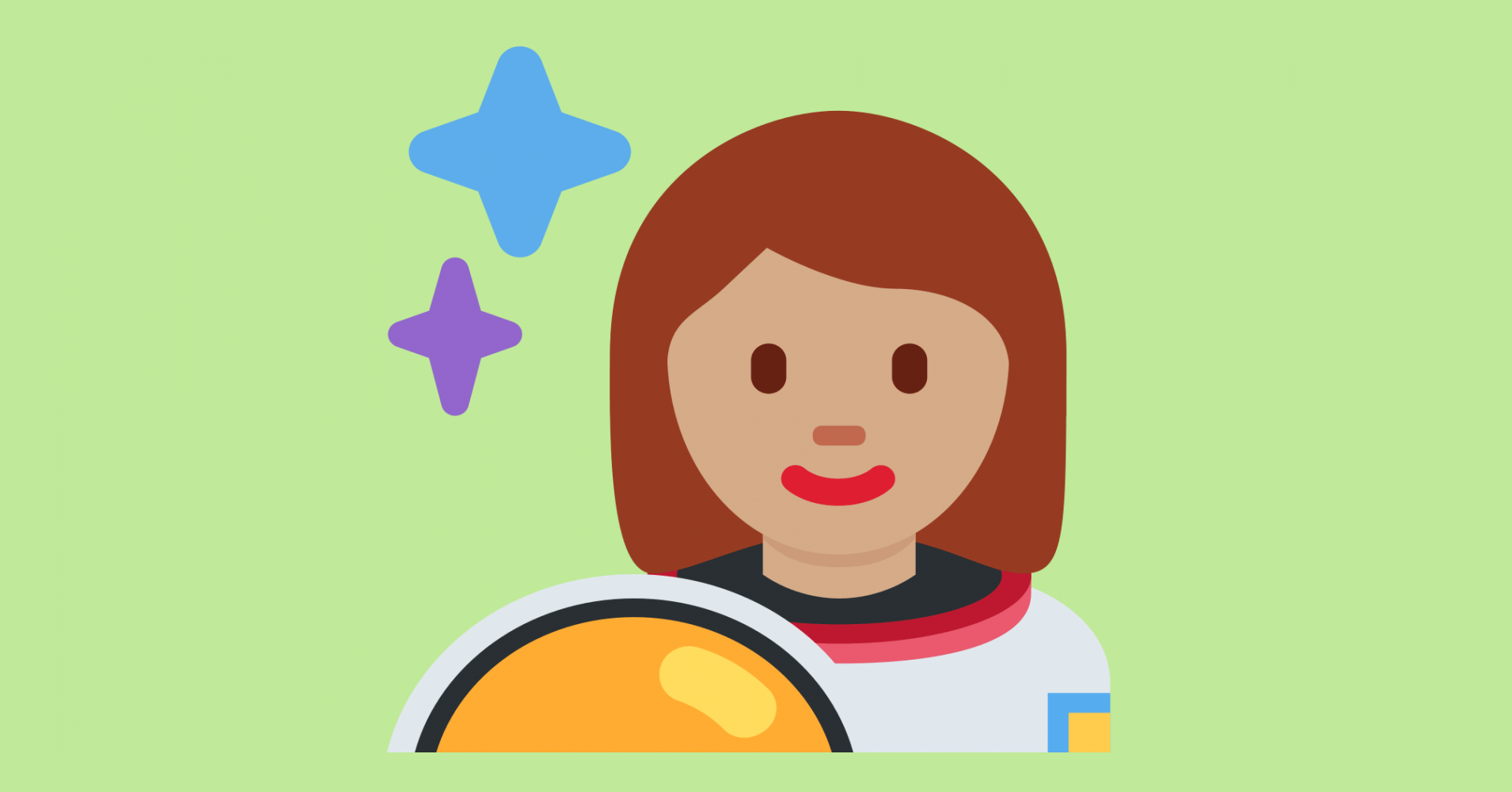 👩🏽‍🚀 Emoji de mujer (tono de piel medio) - 5 Significados y Botón de ...