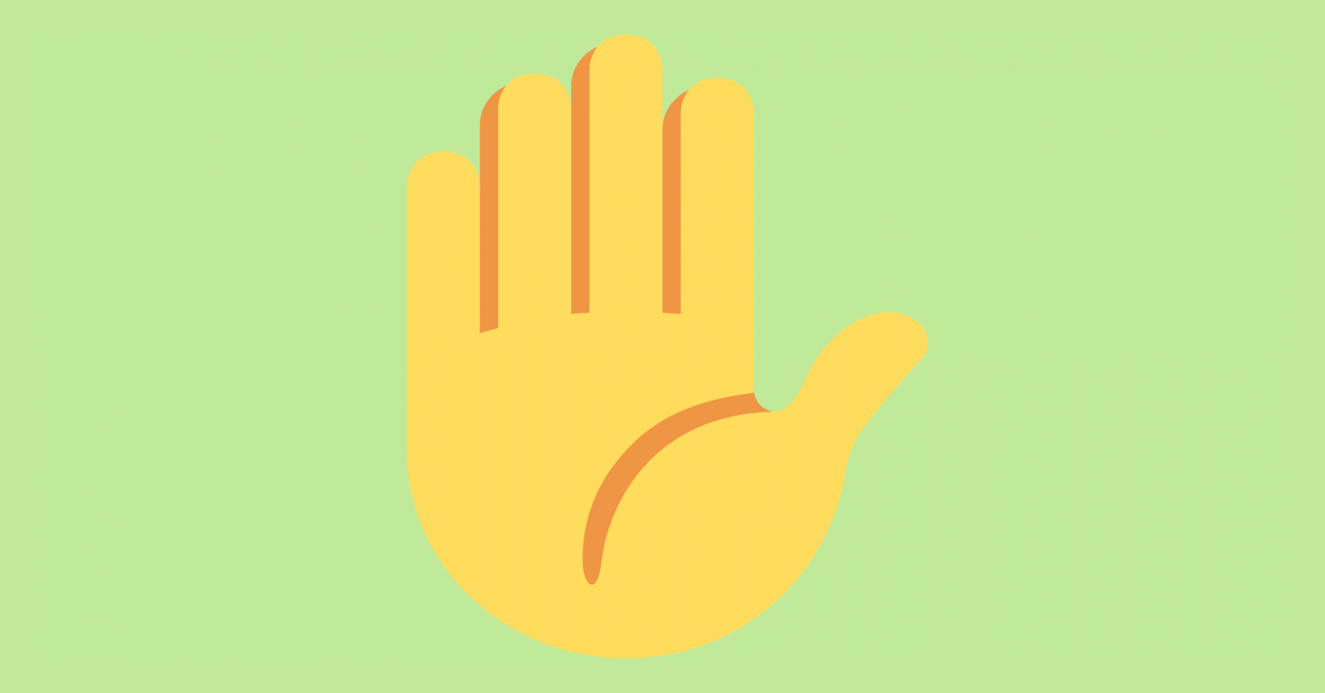 Emoji de mano levantada - 3 Significados y Botón de Copiar y Pegar