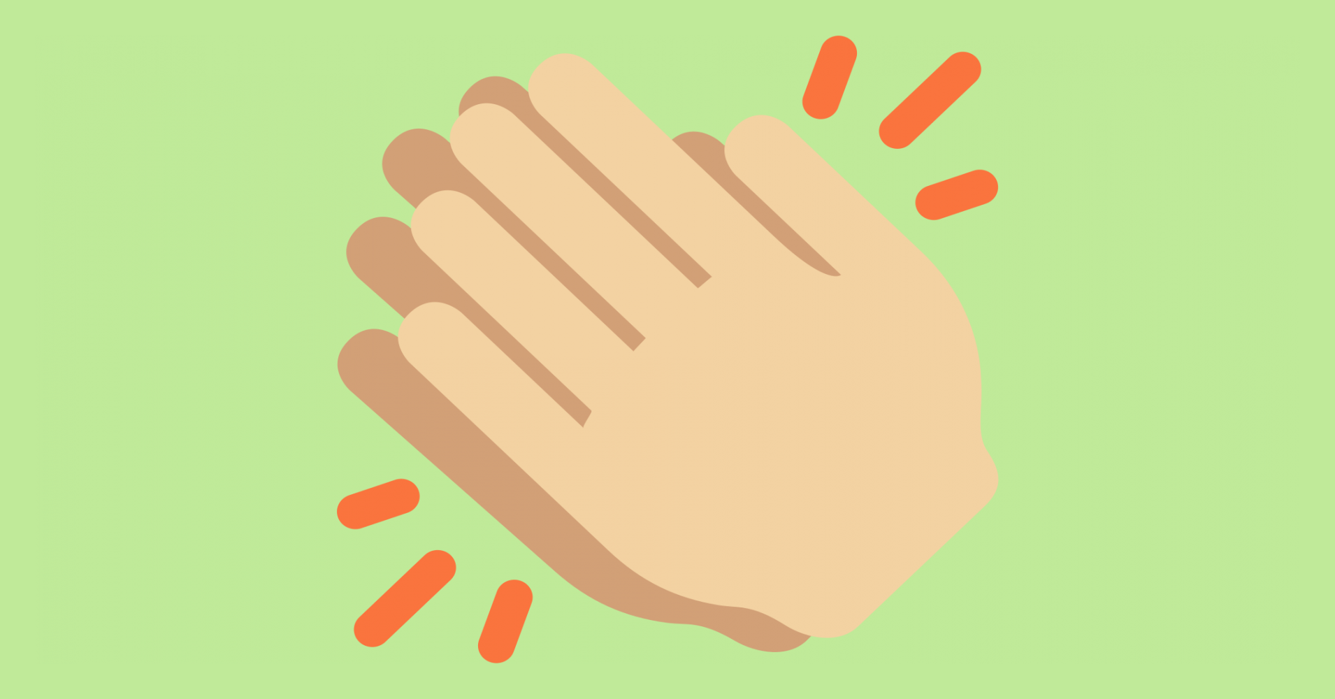 👏🏼 Emoji de manos aplaudiendo (tono de piel medio-claro) - 7 ...