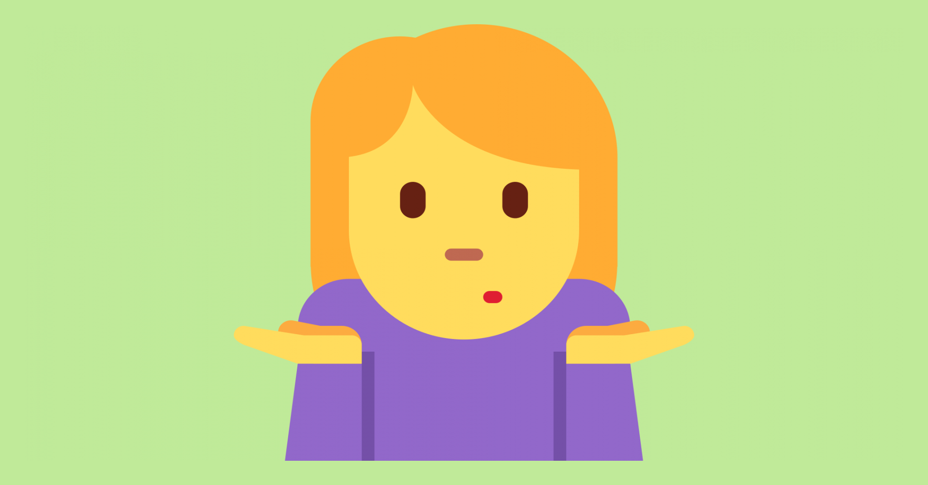 Woman Shrugging Emoji Png